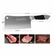 SHI BA ZI ZUO Heavy Duty Stainless Steel Bone Cleaver Knife