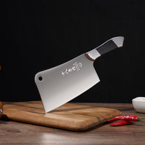 SHI BA ZI ZUO Heavy Duty Stainless Steel Bone Cleaver Knife