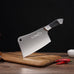 SHI BA ZI ZUO Heavy Duty Stainless Steel Bone Cleaver Knife