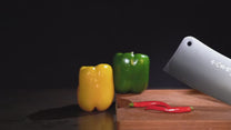SHI BA ZI ZUO Heavy Duty Stainless Steel Bone Cleaver Knife