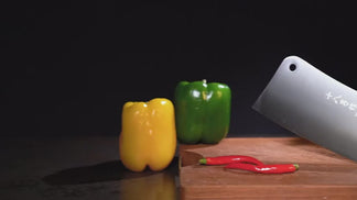 SHI BA ZI ZUO Heavy Duty Stainless Steel Bone Cleaver Knife